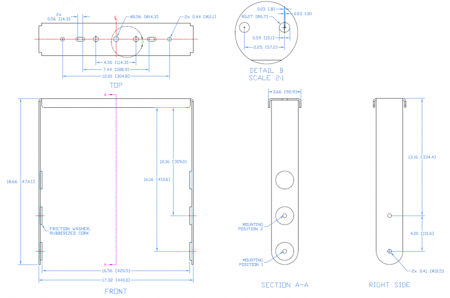 YK-DF4 Yoke Bracket | Fulcrum Acoustic YK-DF4 Yoke Bracket | Fulcrum Acoustic